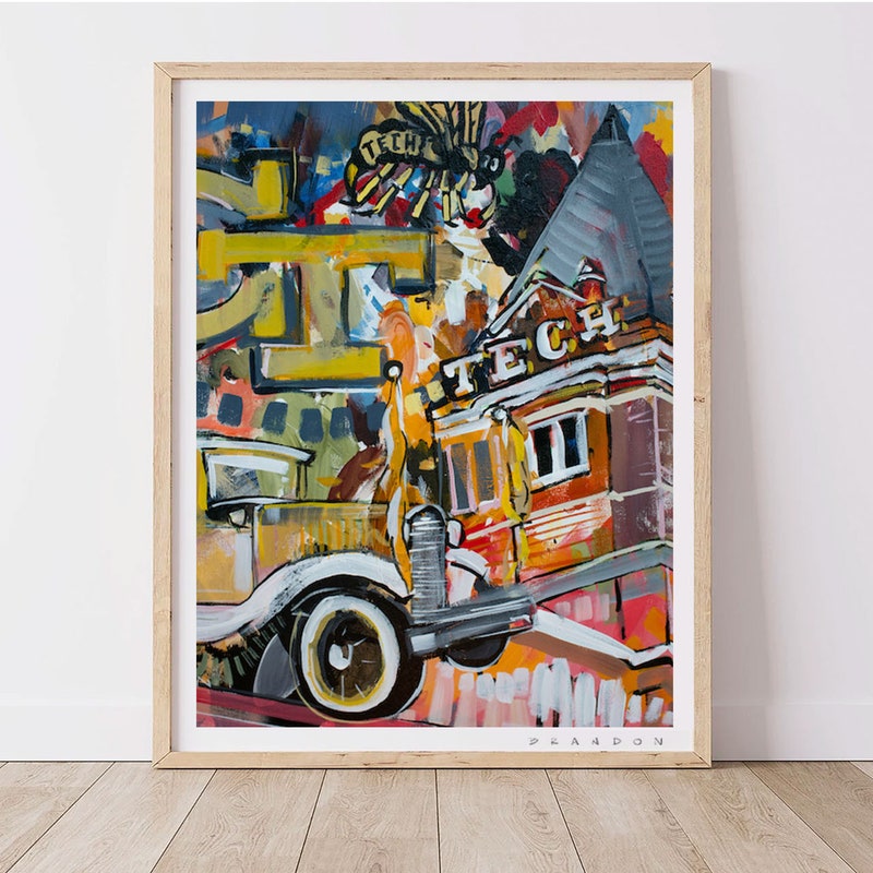Georgia Tech Art - Etsy