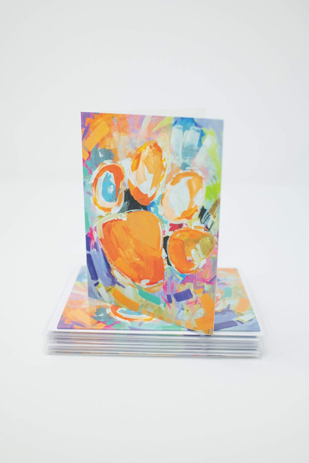 Clemson Tiger Paw Notecard 6-pack - Etsy