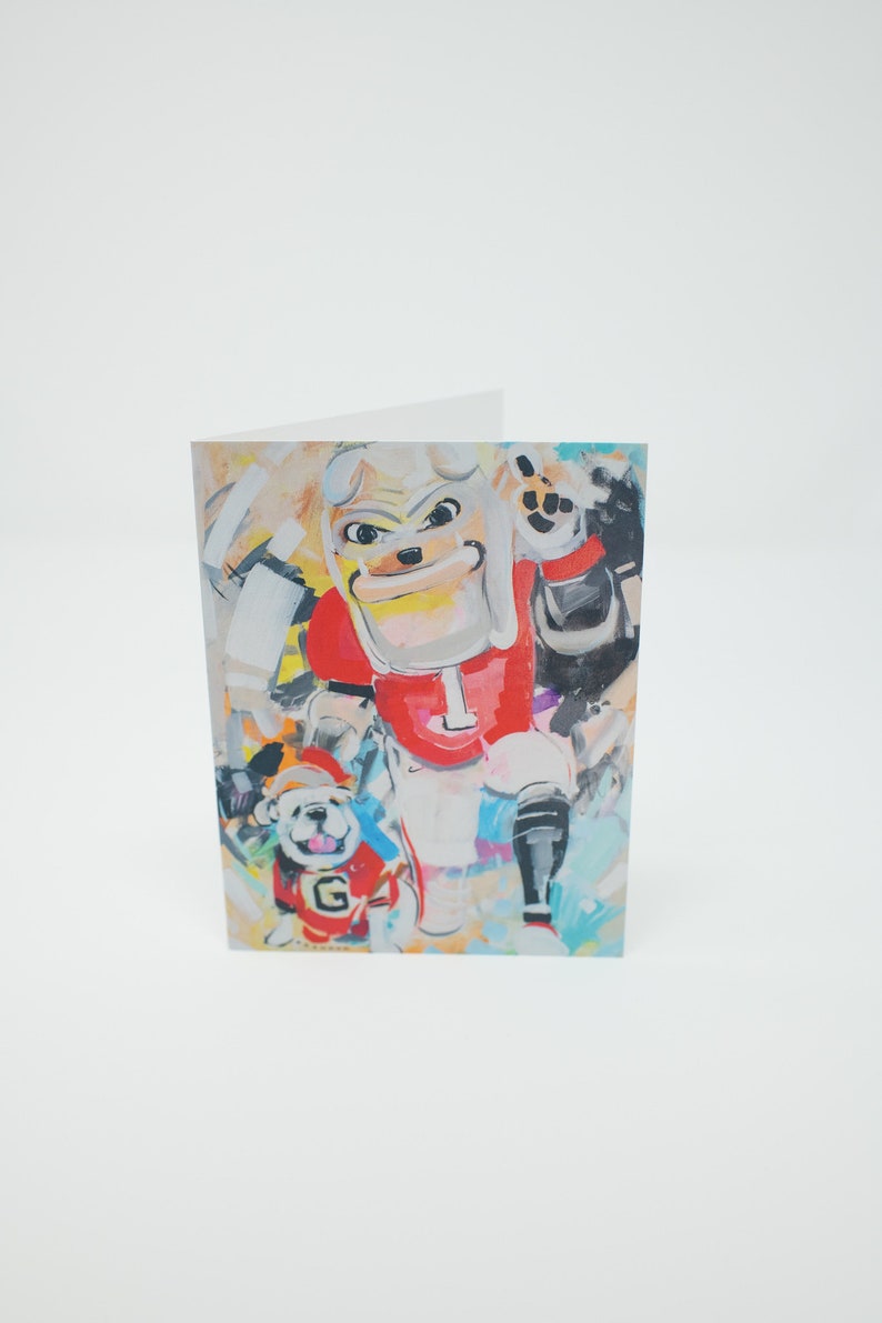 Georgia Bulldogs UGA Notecard 6-pack by BRANDON | Etsy