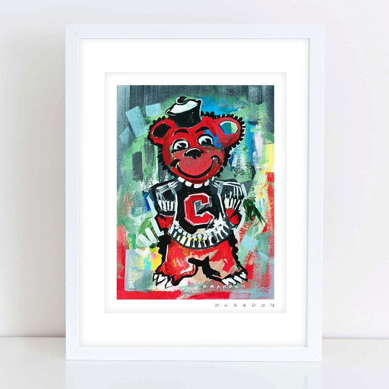 Cincinnati Bearcats Vintage Bearcat Painting Print - Etsy