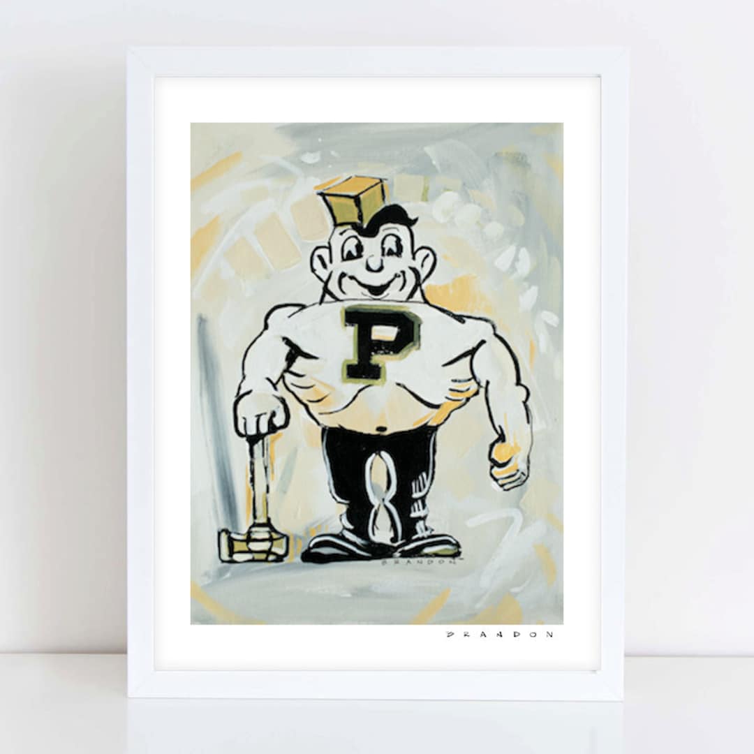 Purdue University "1950's Vintage Boilermaker" by Brandon Thomas ...