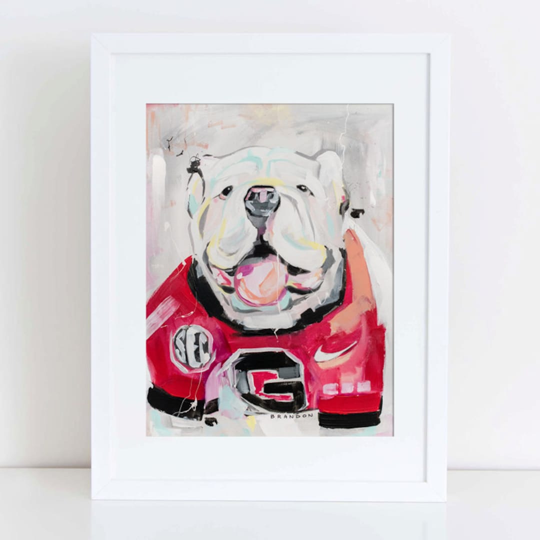Georgia Bulldogs "grey Uga Ix" | Officially-licensed Archival-quality ...