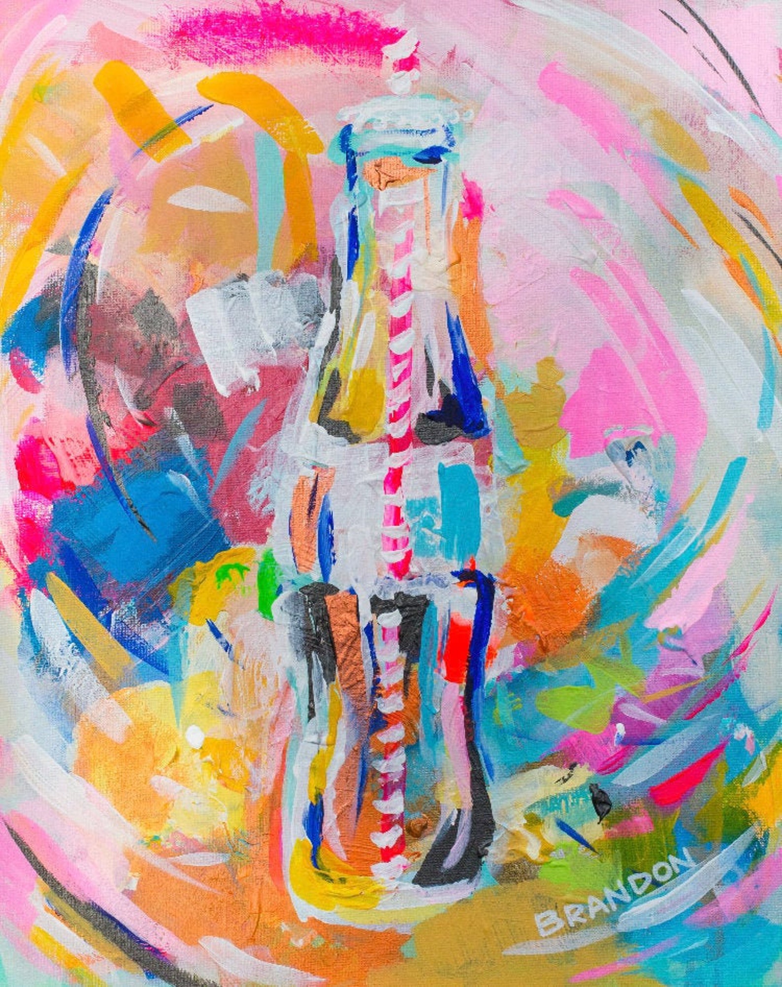 Coke Bottle swirl Coca-cola Painting Print K002 - Etsy