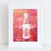 Coke Bottle crimson Coca-cola Painting Print - Etsy