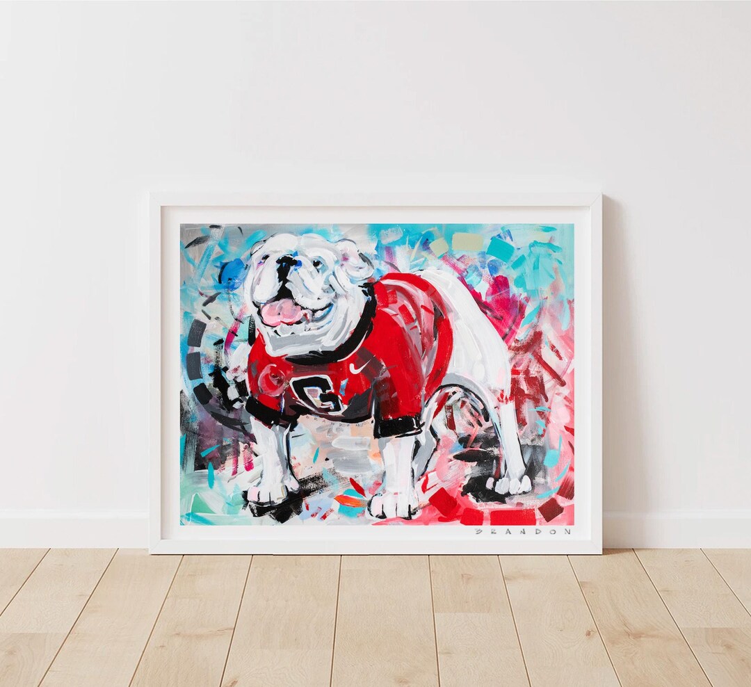Georgia Bulldogs "uga X Que" by Brandon Thomas | Officially Licensed ...