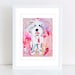 Sheepadoodle Doodle Painting Print - D029 - Etsy