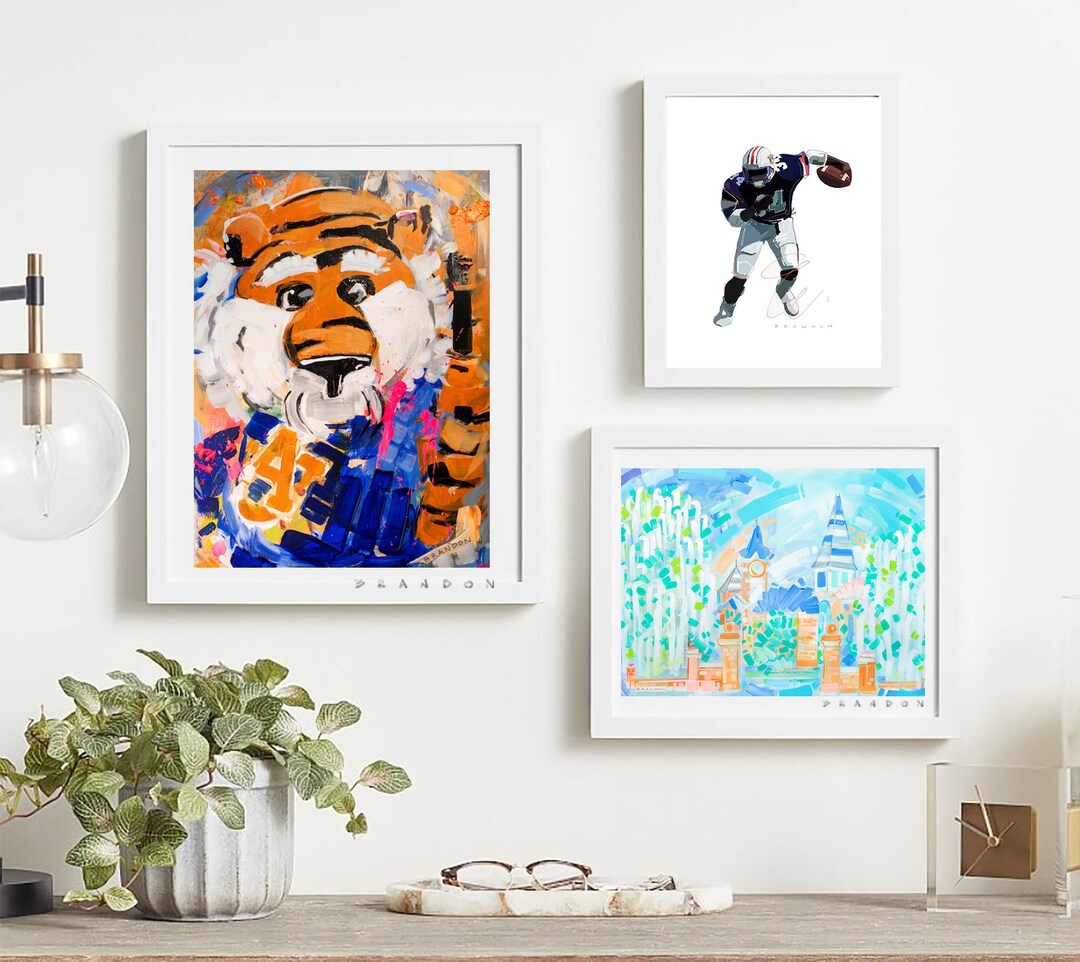 Auburn Tigers 3-piece Gallery Wall Print Collection by Brandon Thomas ...