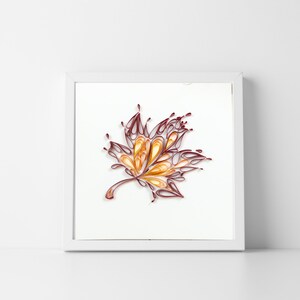 Quilling Autumn Leaf - Mahagon Fall Quilling Template - Maple Leaf ...