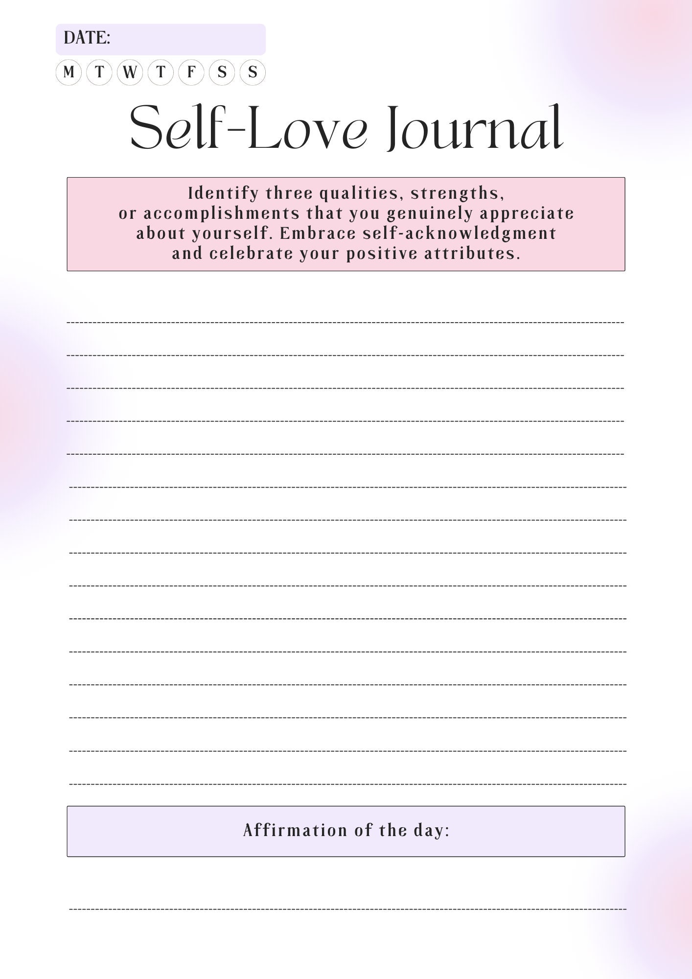 30-day Guided Journals Trio: Self-care, Self-love, and Self-growth ...