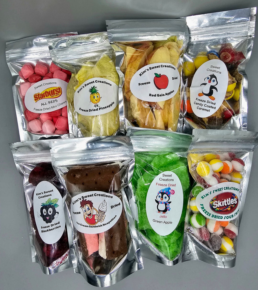 Freeze Dried Sample Pack 8-1oz Bags - Etsy