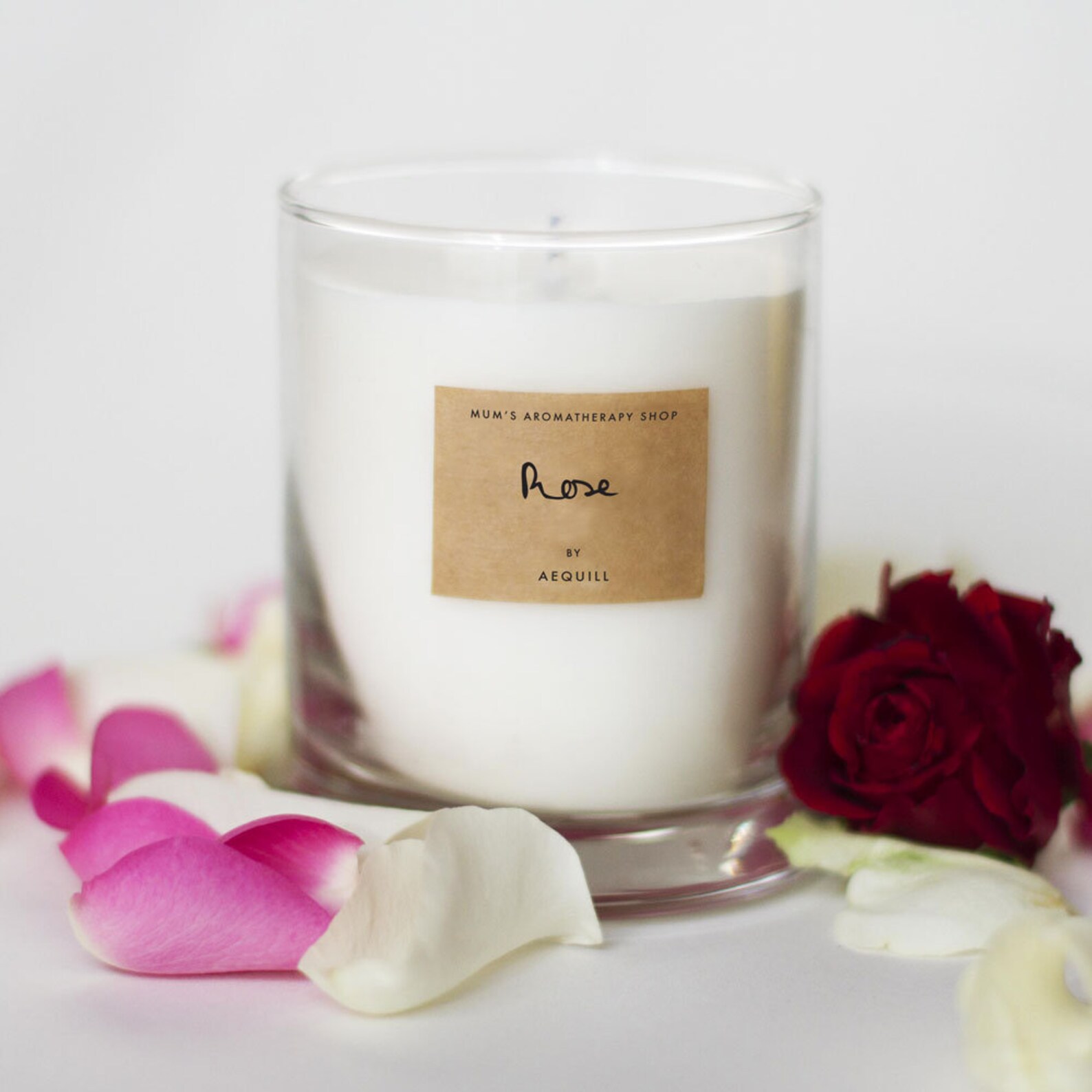 Rose Scented Candle Rose Absolute Oil Handmade Candles Rose - Etsy