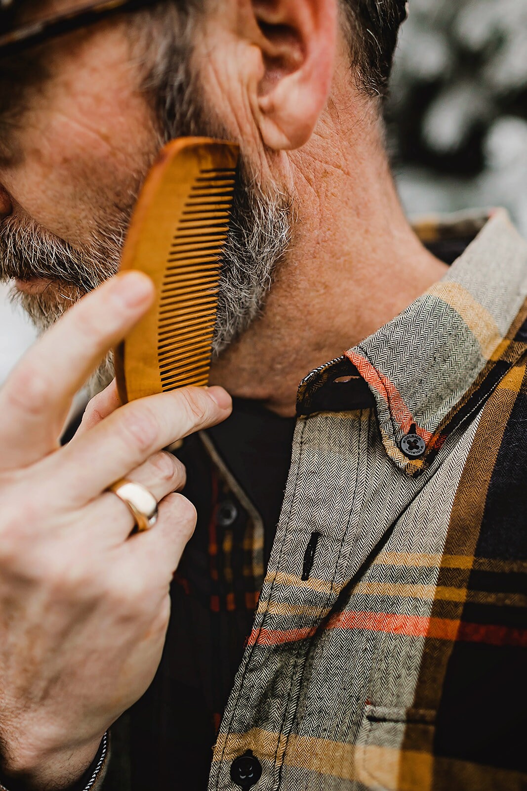 BEARD COMB: Wooden,handmade,beard Comb,private Stache - Etsy
