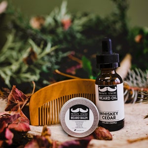 BEARD GROOMING Kit-beard Oil, Balm, Comb, and Grooming Bag - Etsy