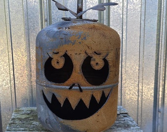 Atrocity the Halloween Pumpkins, Jack O Lanterns, Metal Lawn Art, Front ...