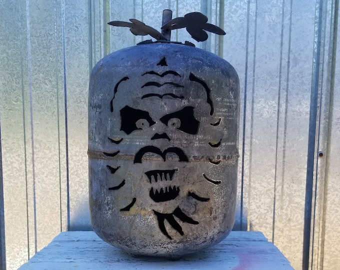 Jack-o'-lantern Plasma Cut One-of-a-kind Pumpkins Tank Pumpkins Cutler ...