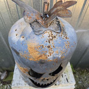 Villianous the Halloween Pumpkin, Jack O Lanterns, Farmhouse, Metal ...