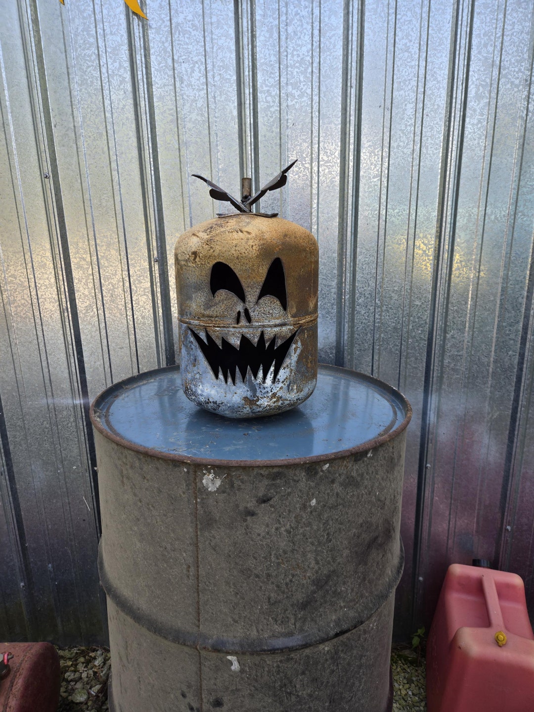 Glitzy Jack the Halloween Pumpkin, Jack O Lanterns, Farmhouse, Metal ...