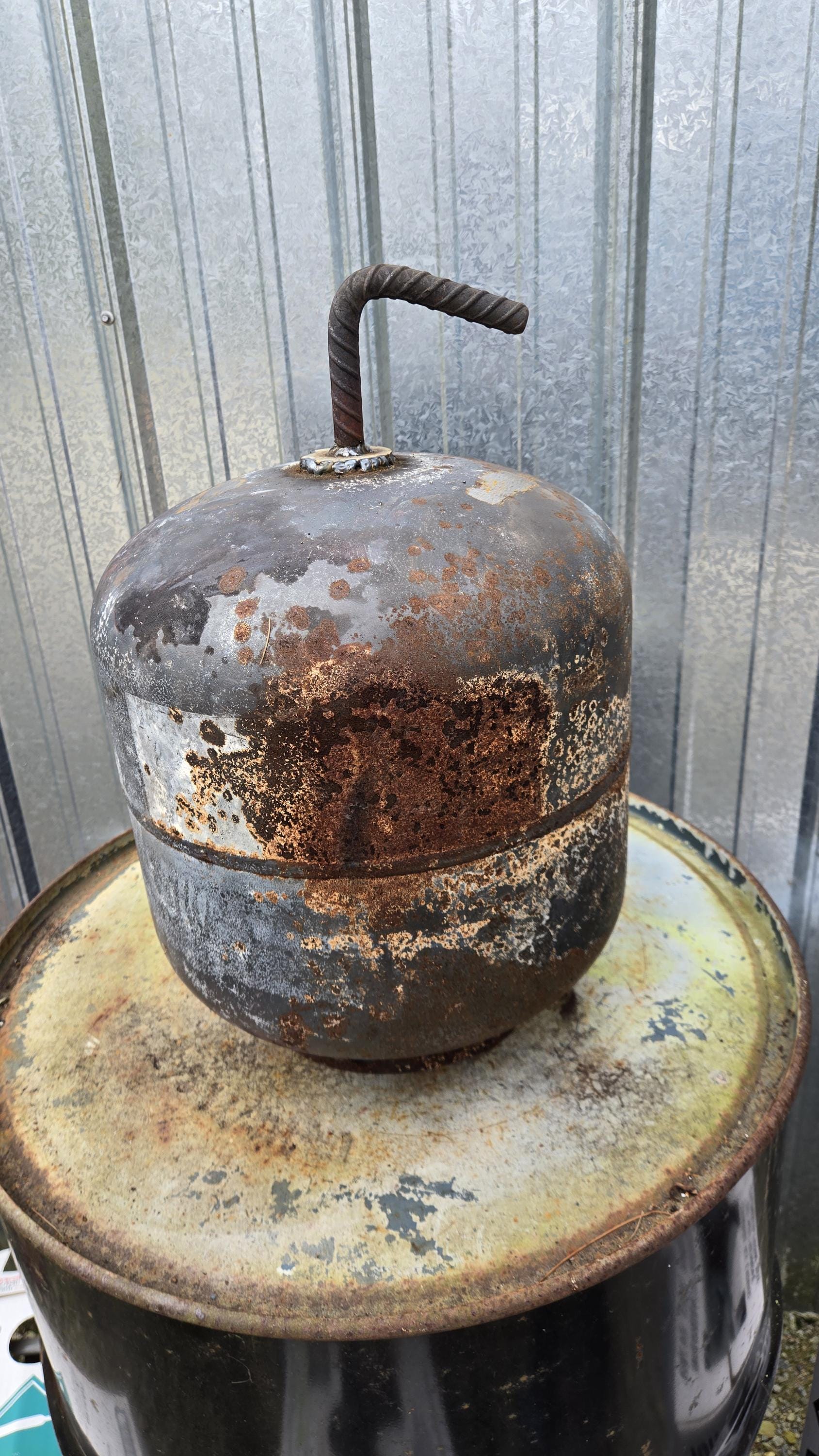 Recycled Metal Jack O' Lantern, Rustic Halloween Decor, Freon Tank ...