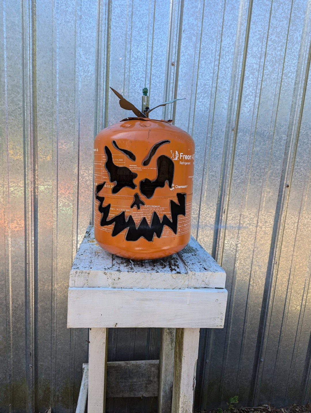 Vixen the Halloween Pumpkin, Jack O Lanterns, Farmhouse, Metal Lawn ...