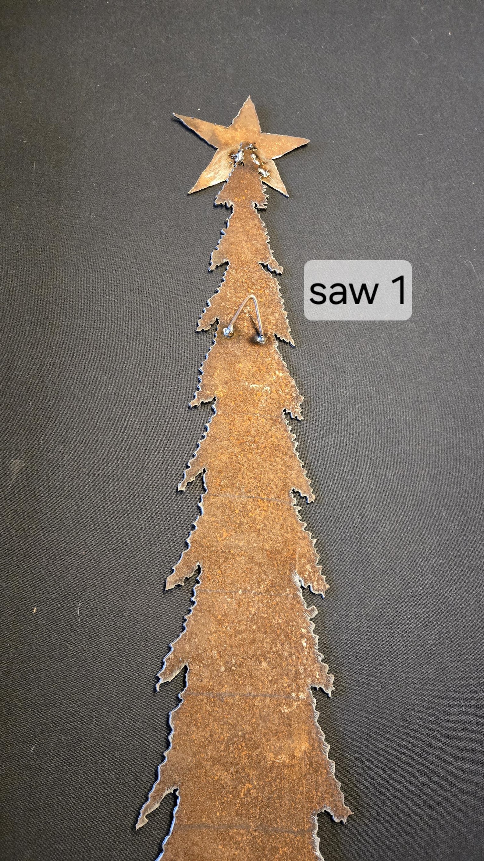 Rusty Saw Blade Tree Art: Repurposed Hand Saw Decor. Recycled Scrap ...