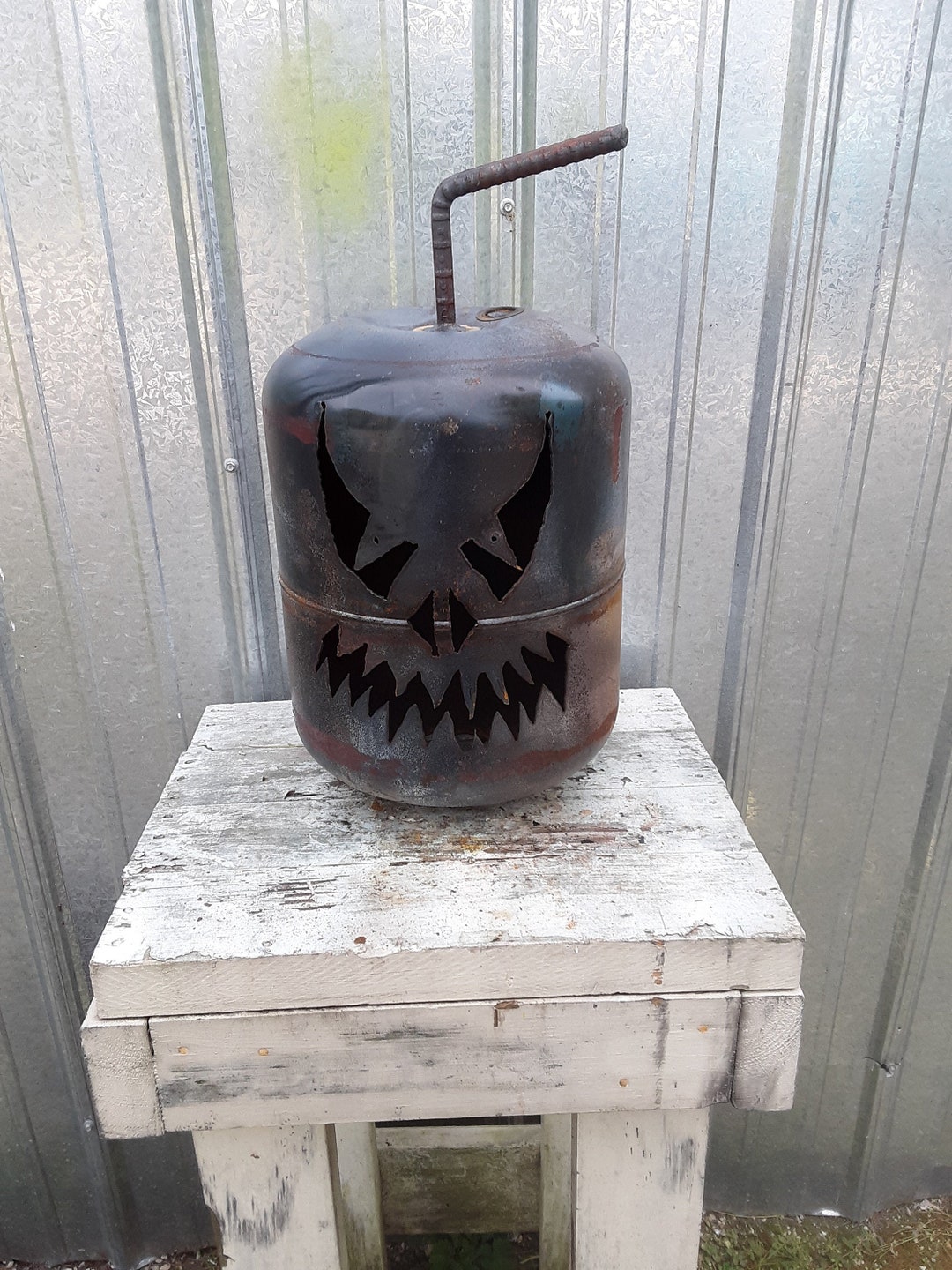 Gory Halloween Pumpkins Jack O Lanterns Farmhouse Metal - Etsy