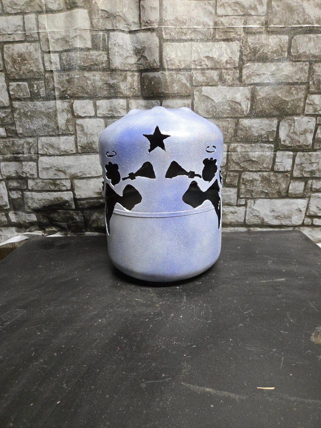 Unique Christmas Lantern, Vintage Angel Tank, Repurposed Tanks, Metal ...