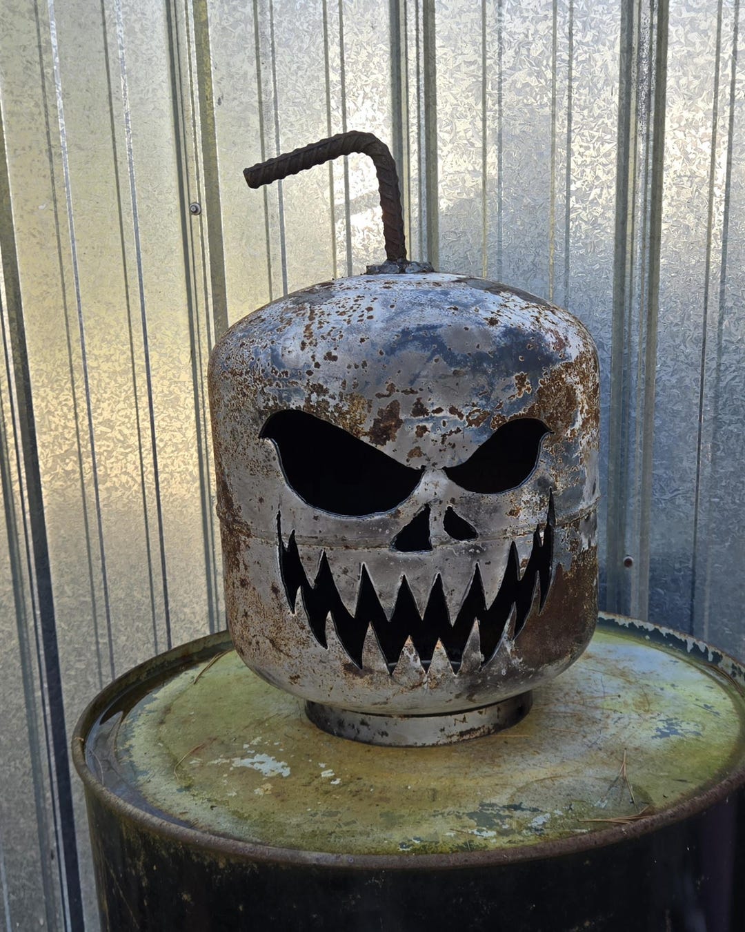 Spike the Halloween Pumpkin, Jack O Lanterns, Farmhouse, Metal Lawn Art ...