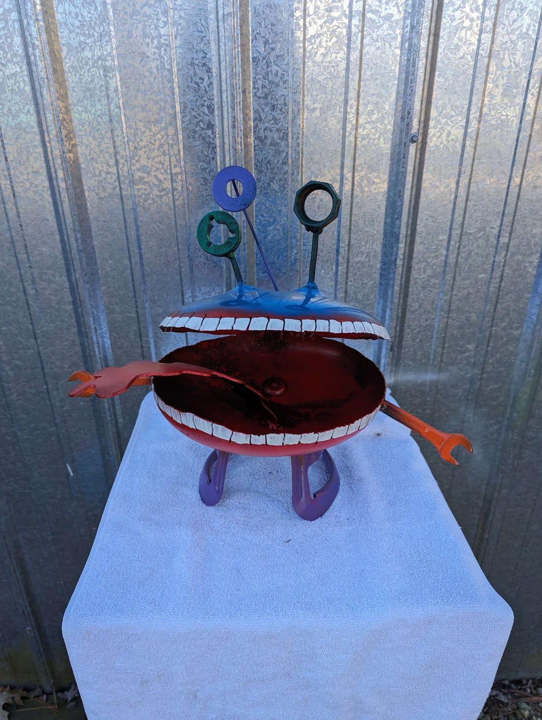 Bite the Snipe, Metal Lawn Art, Front Porch Décor, Garden Decoration ...