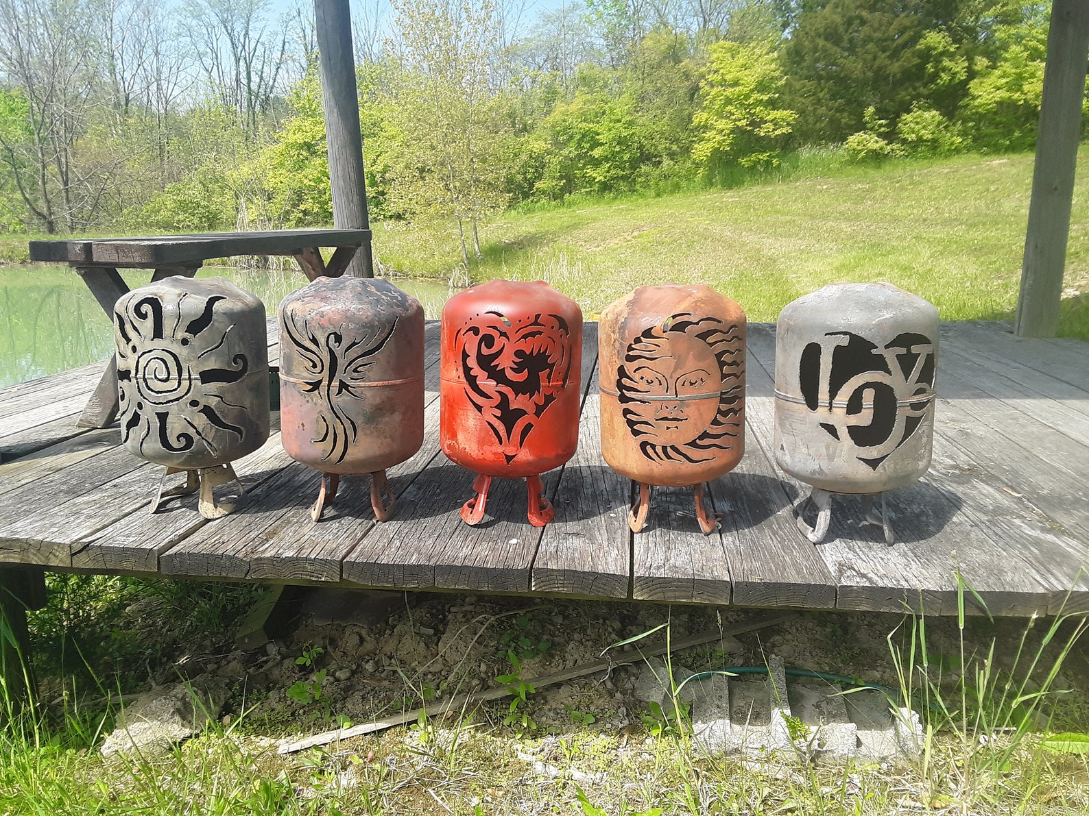 Love Tank Yard Art. Gas Can Propane Tank Freon Tank. - Etsy