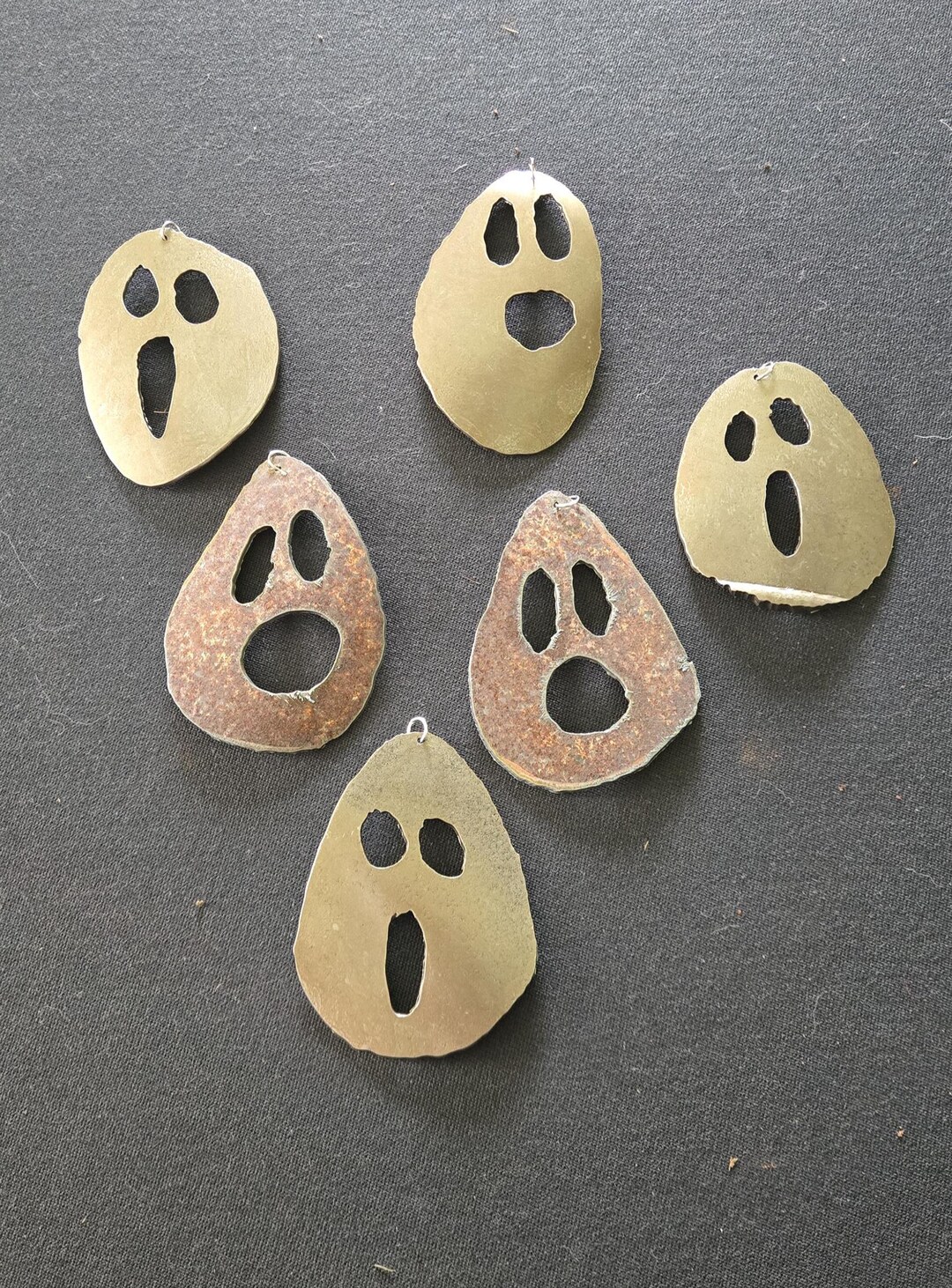 Shiny Ghost Ornaments , Ghost, Jack O Lanterns, Metal Art, Front Porch ...