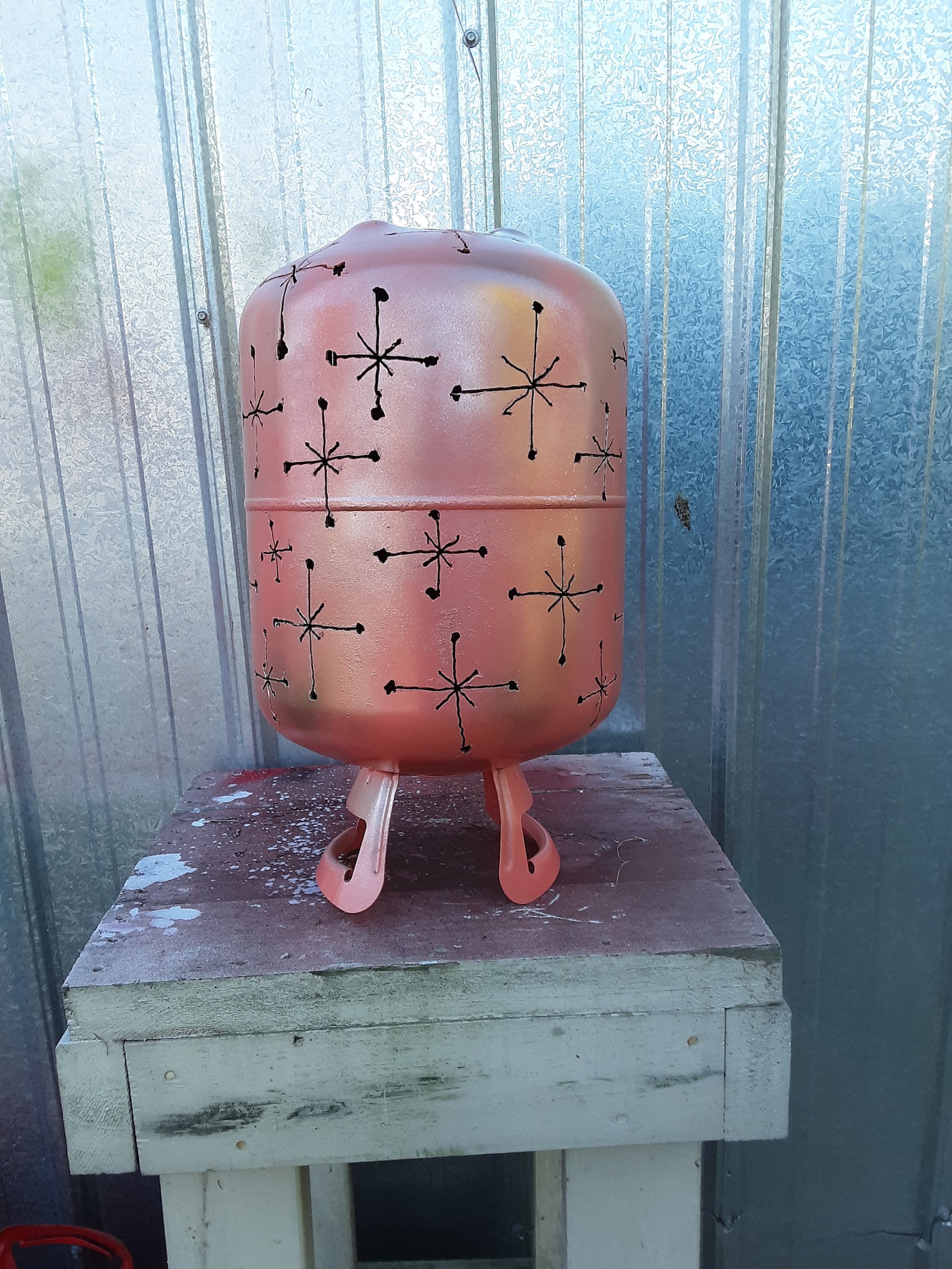 This Unique Lantern Luminary Retro Tank Mid Century Front - Etsy