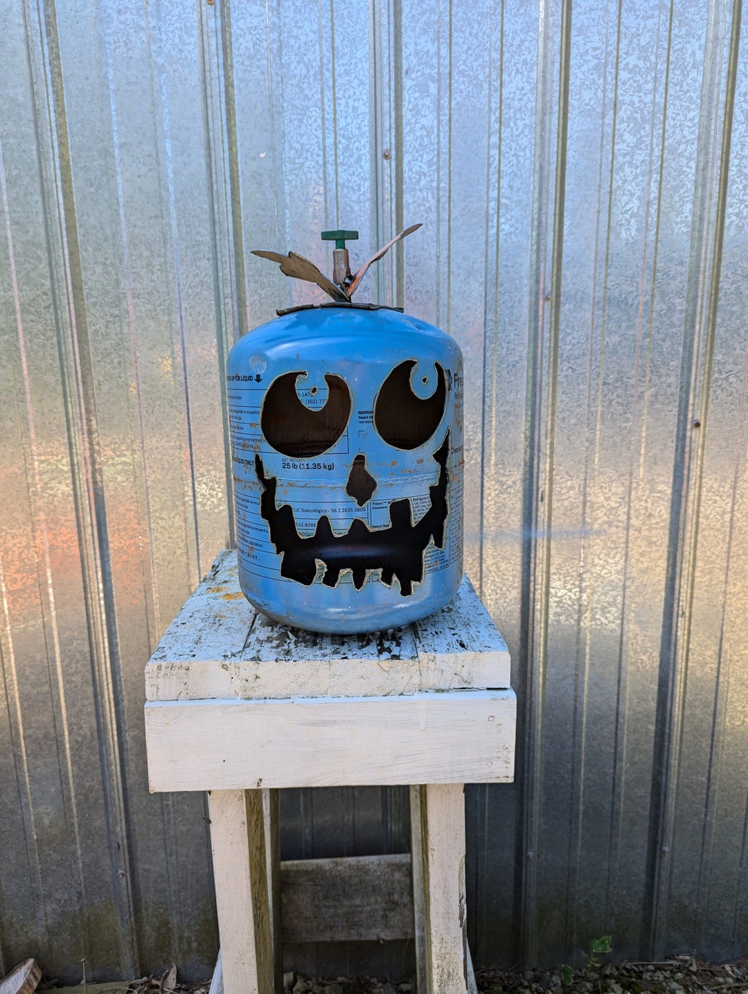 Bamboozle the Halloween Pumpkin, Jack O Lanterns, Farmhouse, Metal Lawn ...