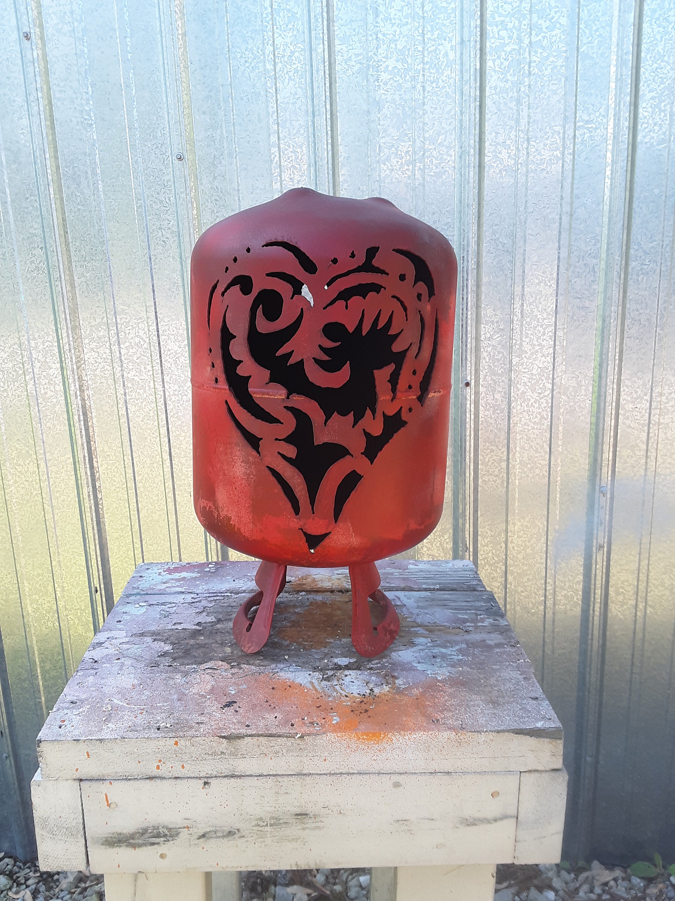 Love Tank yard art. Gas Can Propane Tank Freon tank. | Etsy