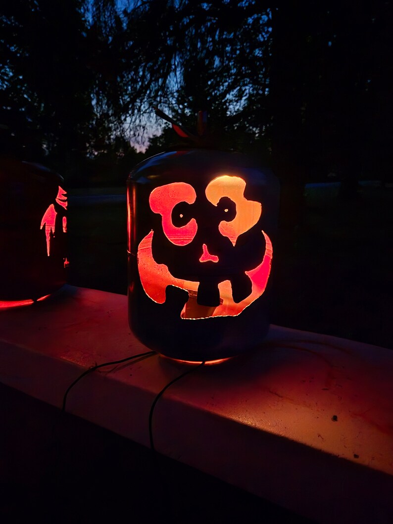 Oscar the Halloween Pumpkin, Jack O Lanterns, Farmhouse, Metal Lawn ...