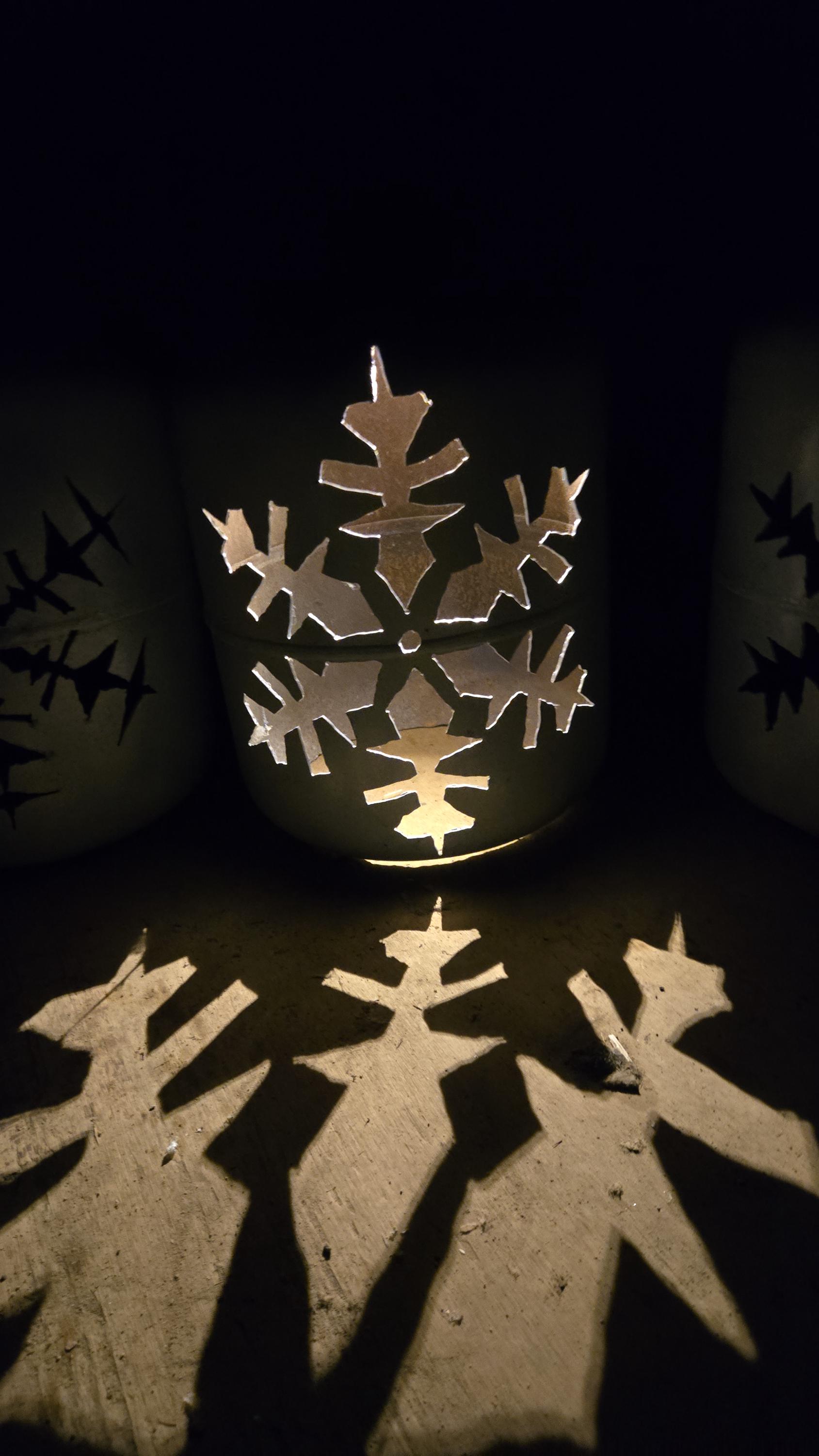 Repurposed Metal Snowflake Lantern, Christmas Yard Art (6) - Etsy