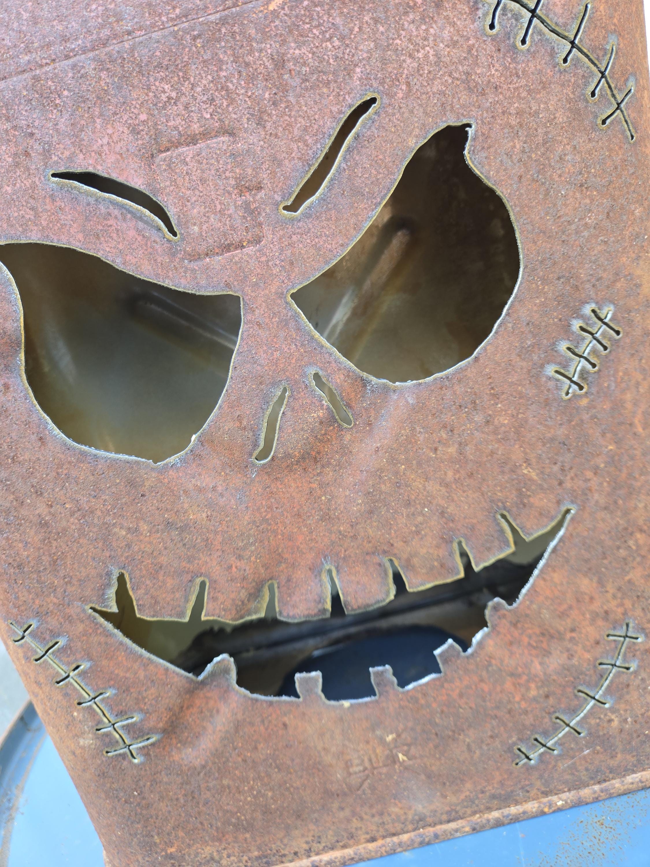 Handmade Freon Tank Jack O' Lantern, Rustic Metal Pumpkin Decor - Etsy