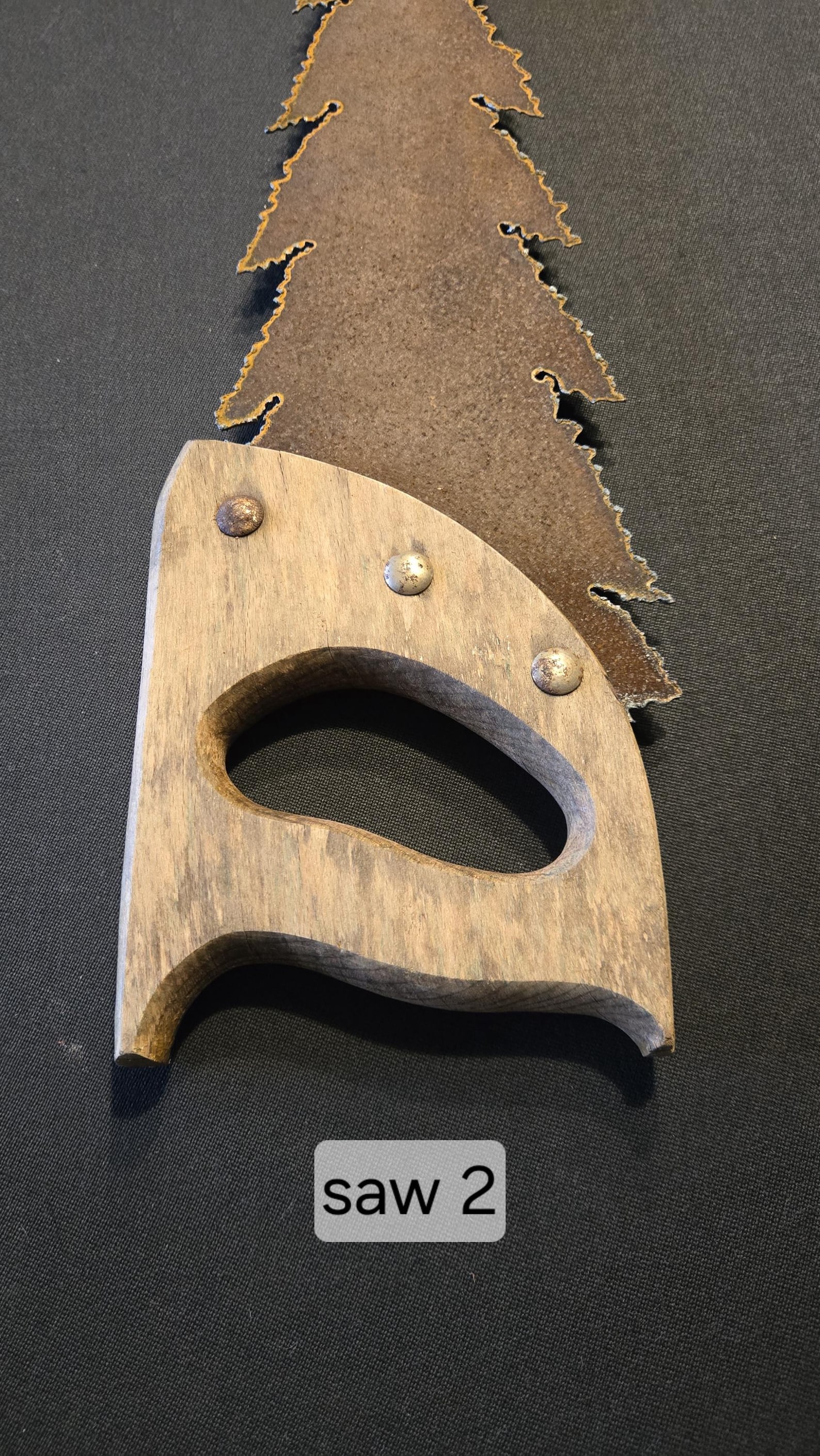 Rusty Saw Blade Tree Art: Repurposed Hand Saw Decor. Recycled Scrap ...