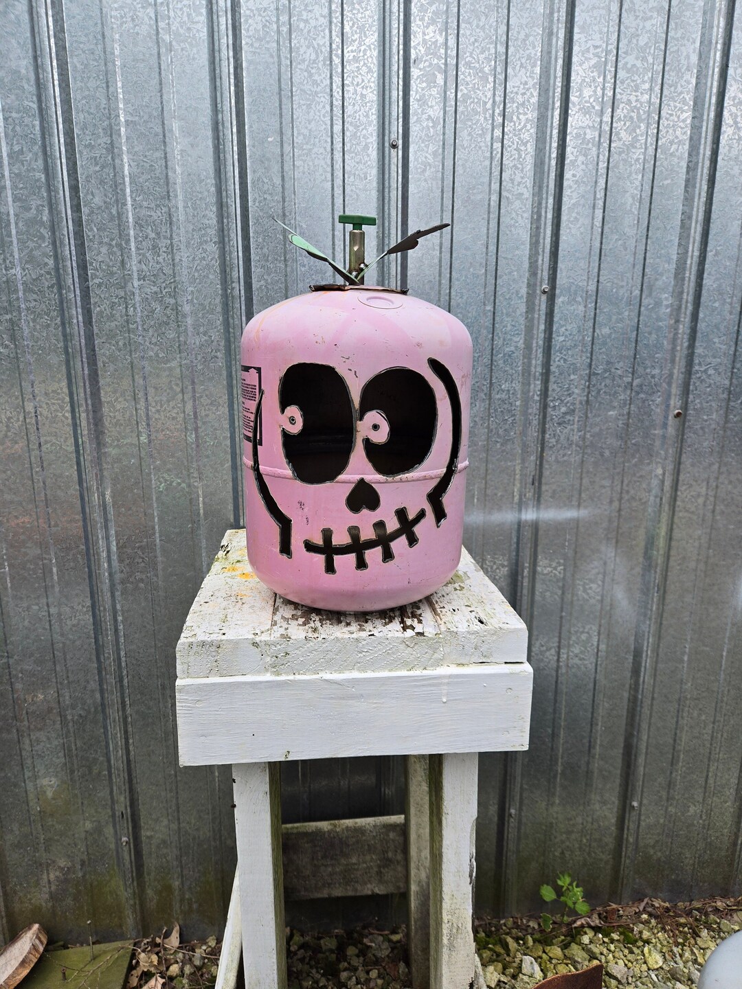 Lilly the Halloween Pumpkin, Jack O Lanterns, Farmhouse, Metal Lawn ...