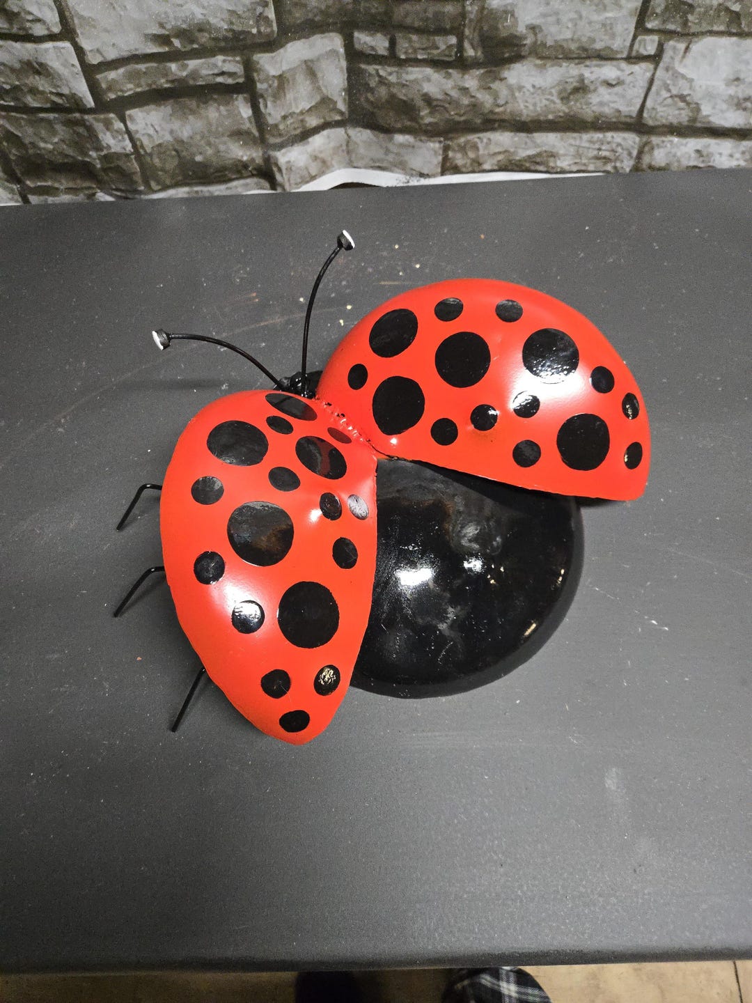 Lucky Ladybug, Metal Lawn Art, Front Porch Décor, Garden Decoration ...