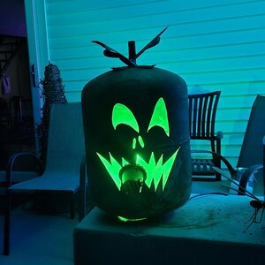 Glitzy Jack the Halloween Pumpkin, Jack O Lanterns, Farmhouse, Metal ...