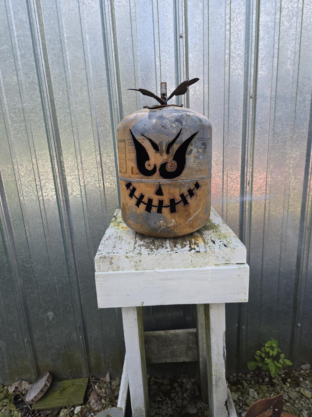 Envy Jack the Halloween Pumpkin, Jack O Lanterns, Farmhouse, Metal Lawn ...
