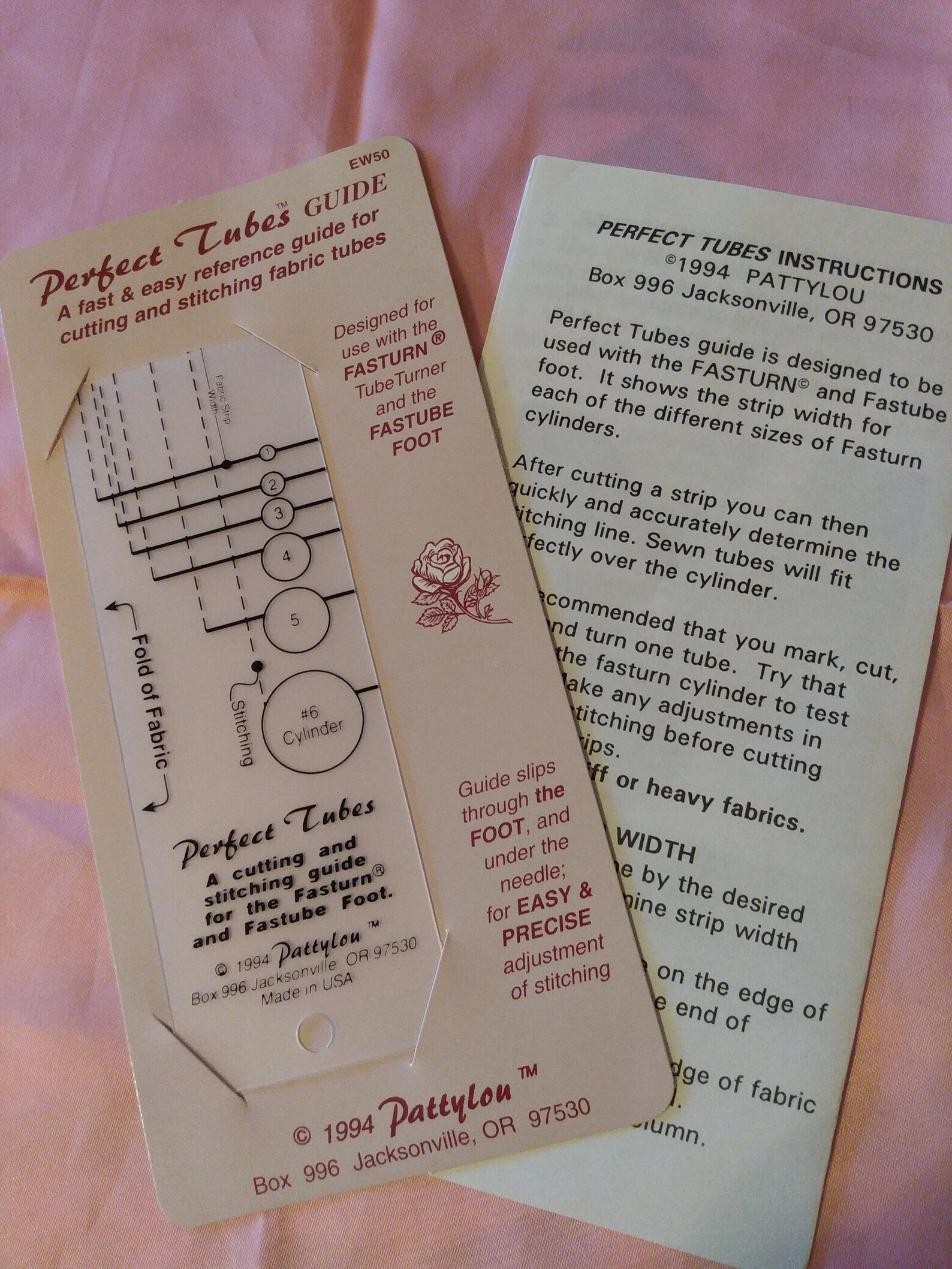 Perfect Tubes Guide. Fast Easy Reference Guide Template for - Etsy