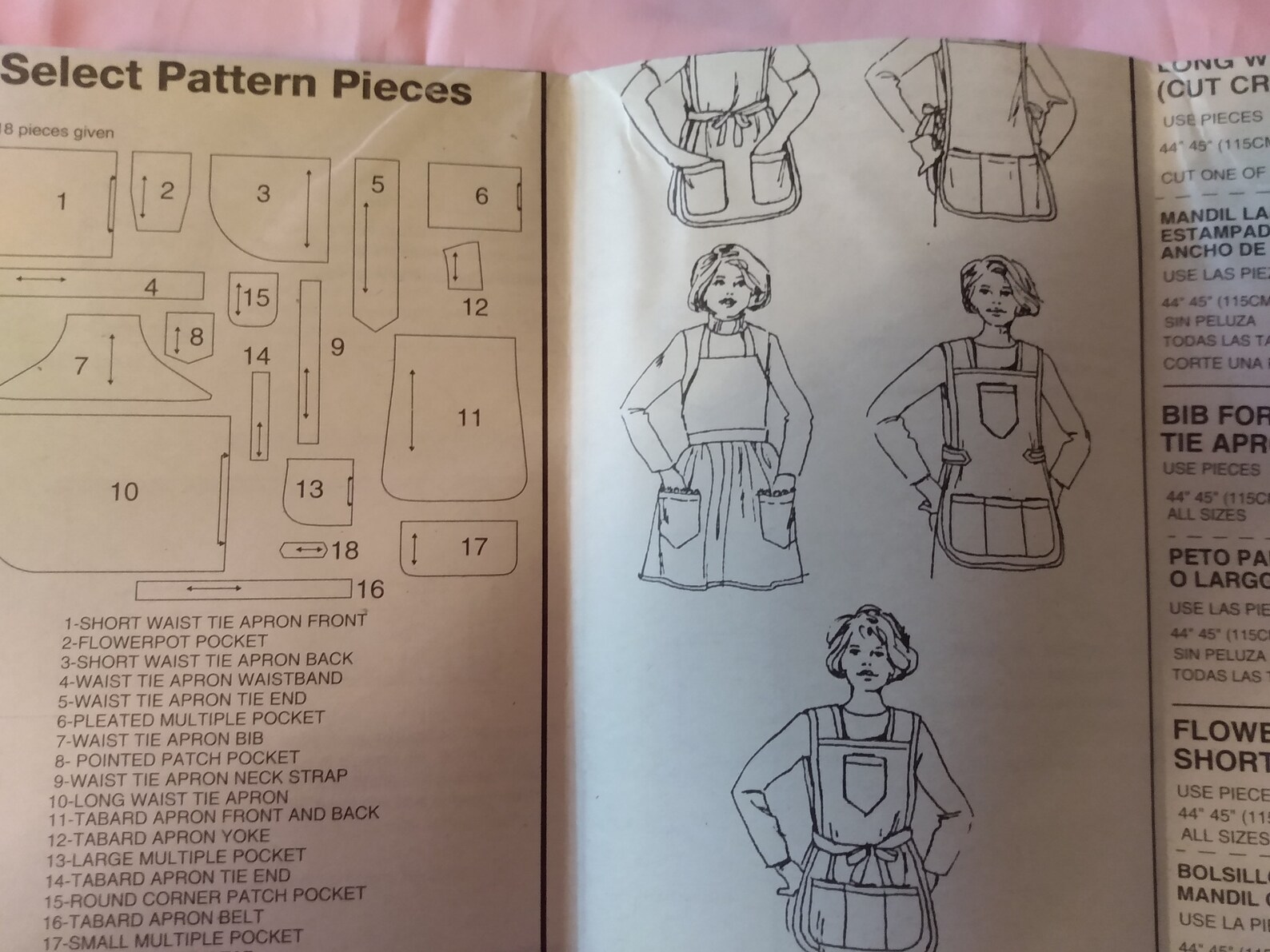 Design Your Own Aprons. Full or Half Apron Pattern. Simplicity 9684 ...