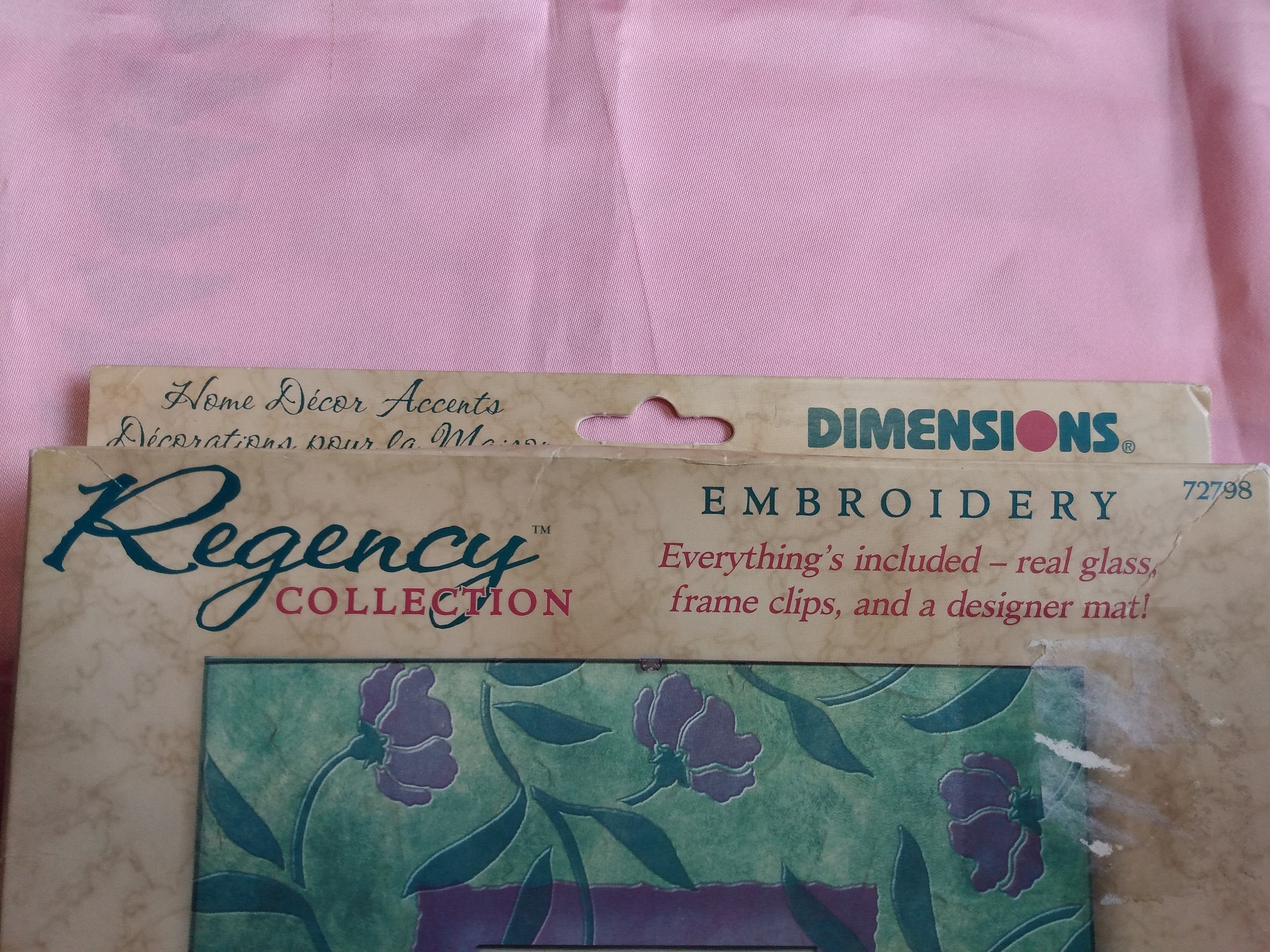 Pansy Impressions Embroidery Kit With Glass. Dimensions Regency ...