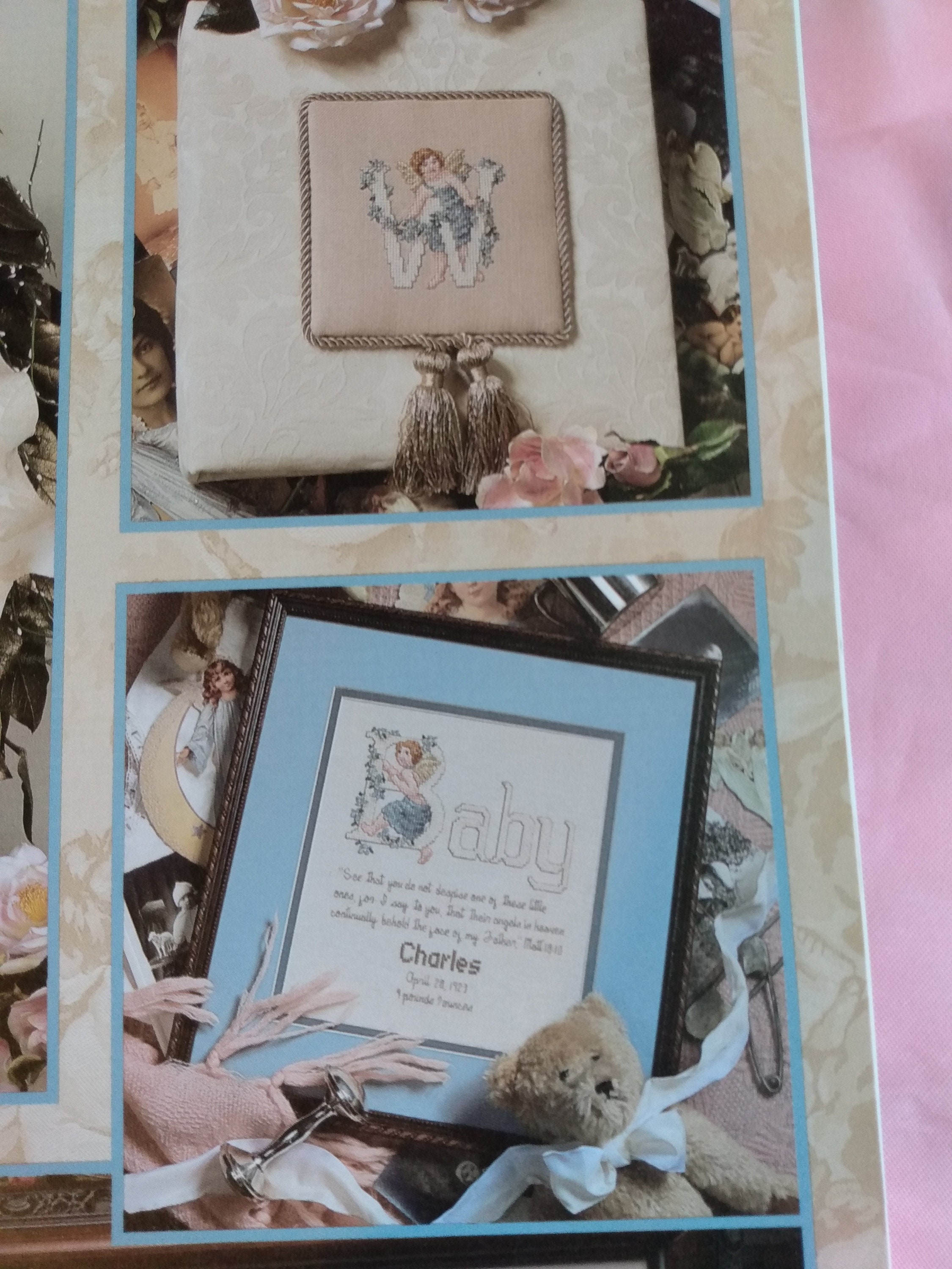 Angel Alphabet Cross Stitch Patterns. Leisure Arts 2870. Alphabet ...