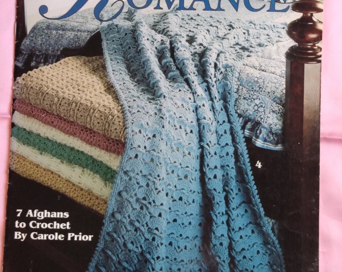Touch of Romance Afghans Pattern Booklet. Leisure Arts 2081. 7 Afghans ...