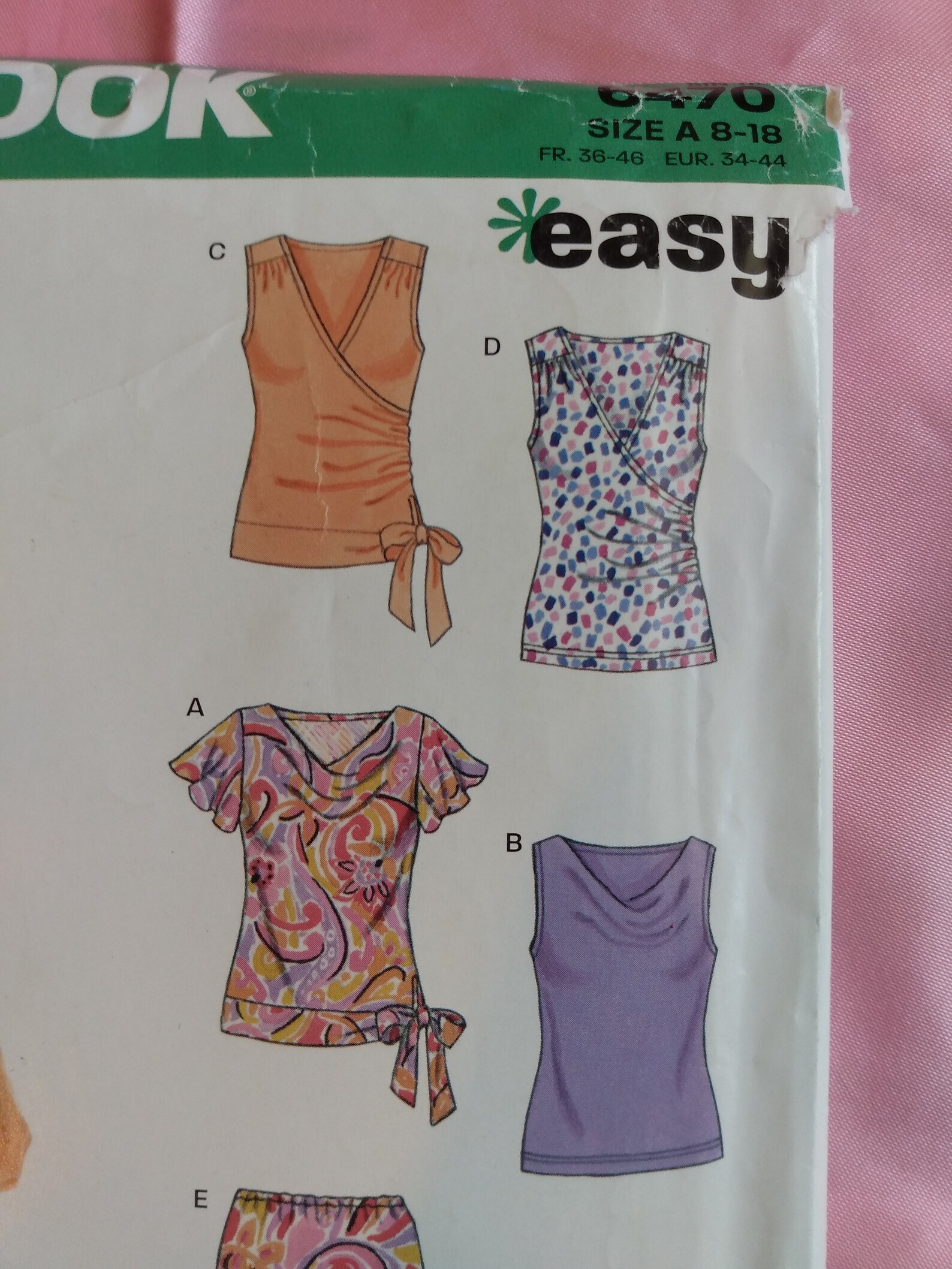 Plus Size Sewing Pattern. Pull-on Skirt and Sleeveless Tops. Elastic ...
