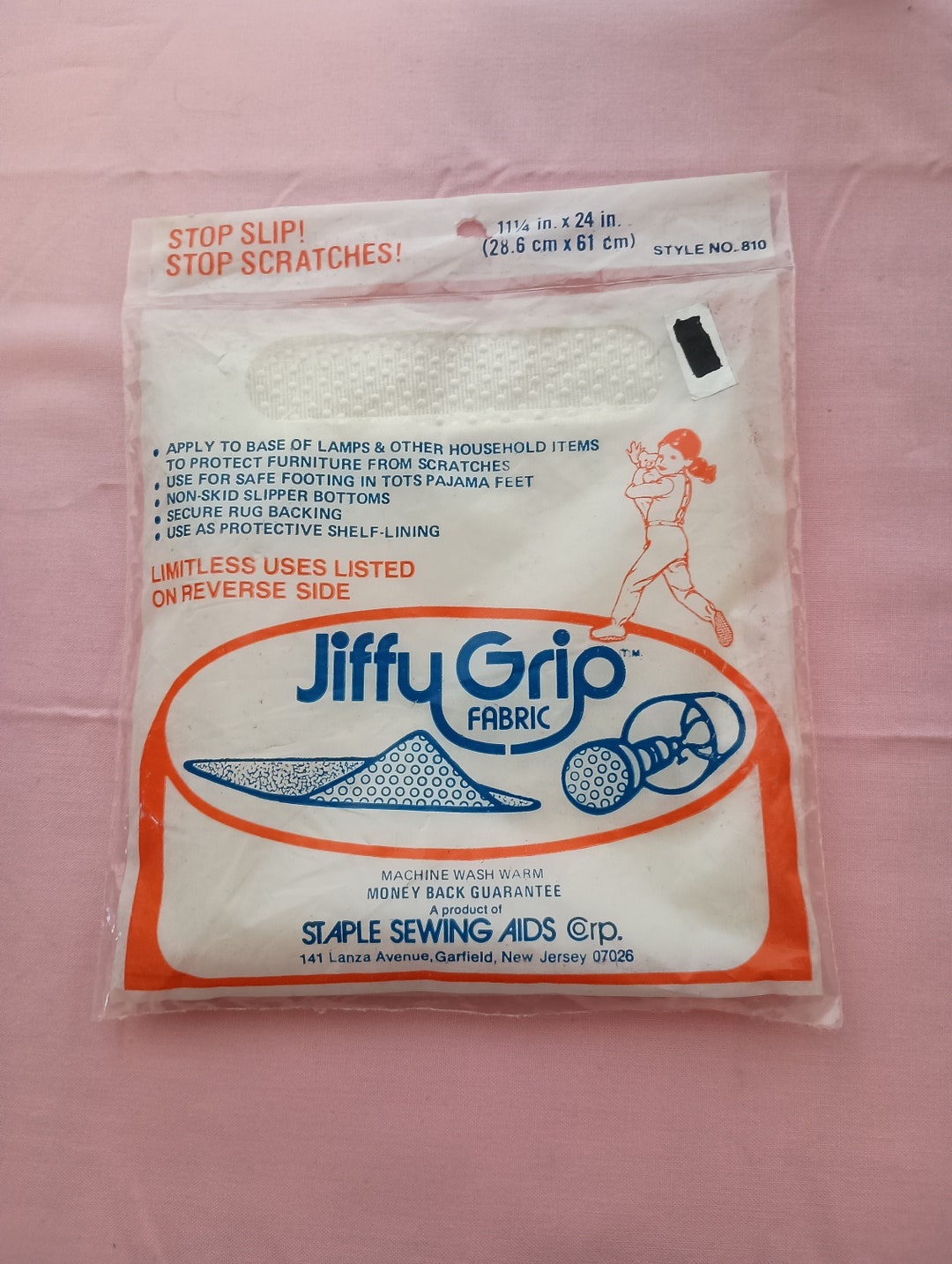 Jiffy Grip Fabric - Stop Slips and Scratches - Pajama Feet. Rug Backing ...