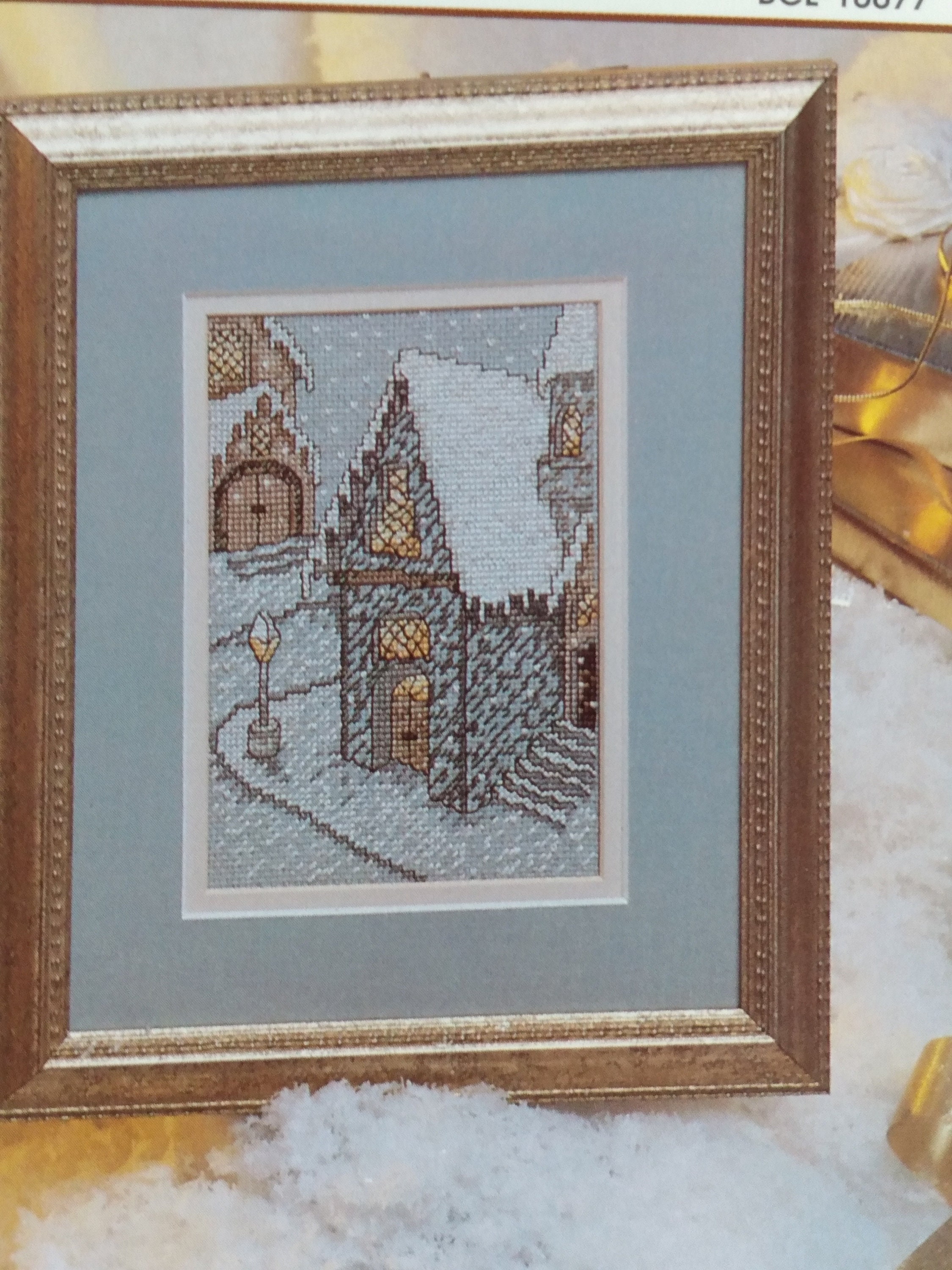 Evening Snowfall in the Village Cross Stitch Pattern. Designed by ...