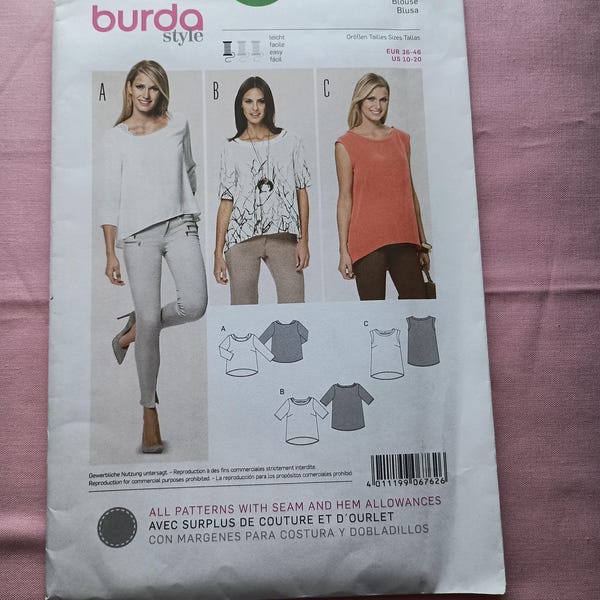 Burda Blouse - Etsy